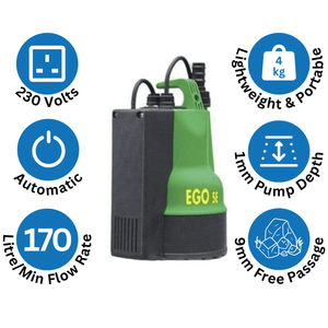EGO 500 SELS Automatic Puddle Pump - Pumps to Low Levels — Flood ...