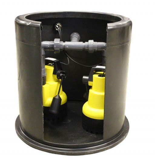 FPS Iguazu Sump Twin | Packaged Dual Pump Station | Sump Pump Kit ...